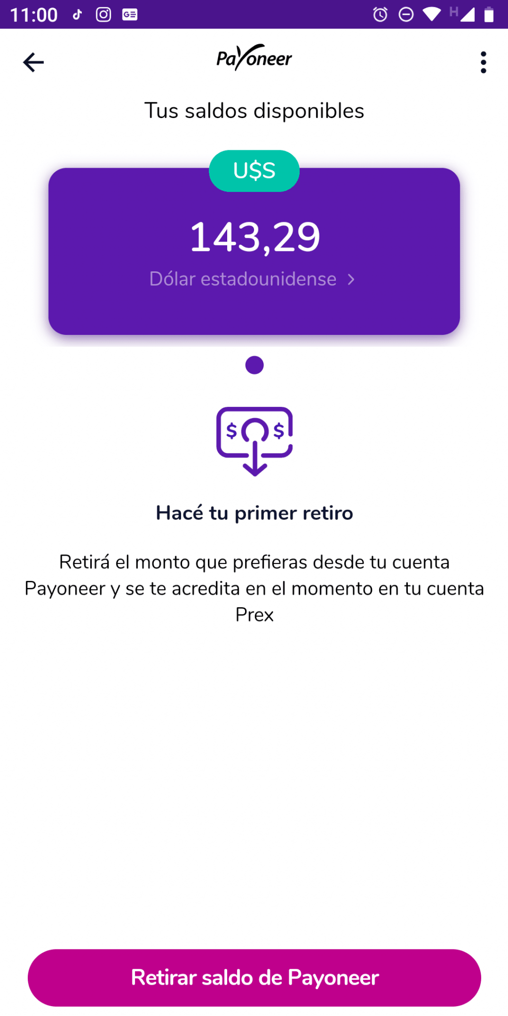 Prex Argentina: ¿Cómo funciona la tarjeta Prepaga? - Retirar Dinero