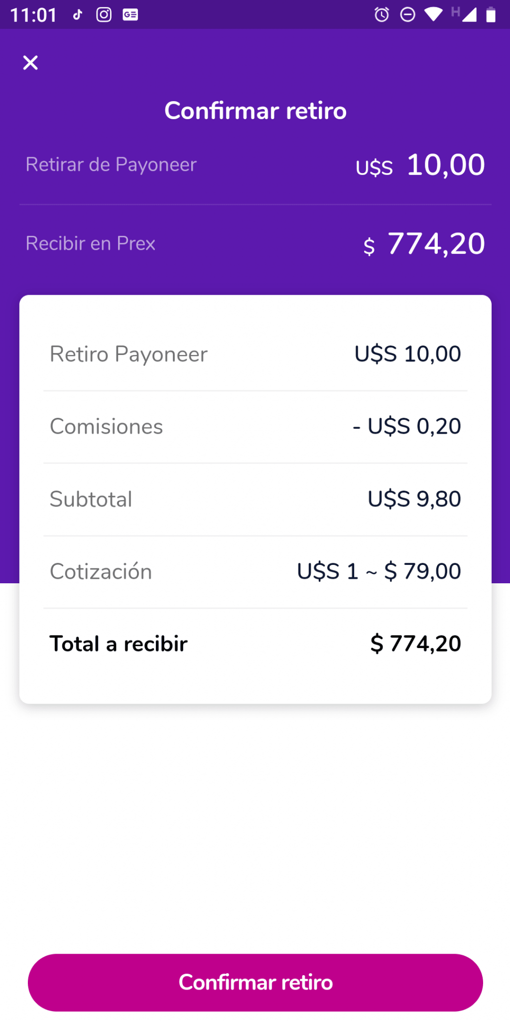 Prex Argentina: ¿Cómo funciona la tarjeta Prepaga? - Retirar Dinero